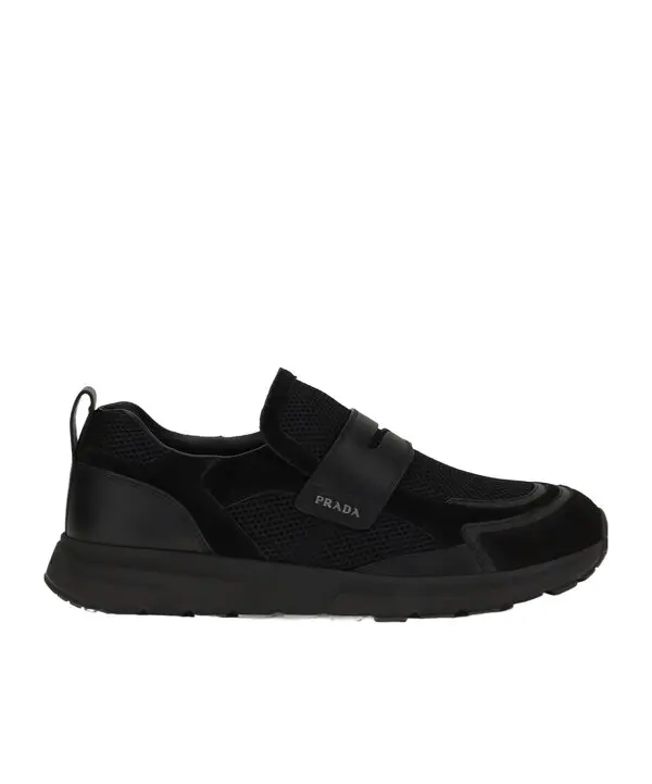 Prada Mesh Loafers - Black