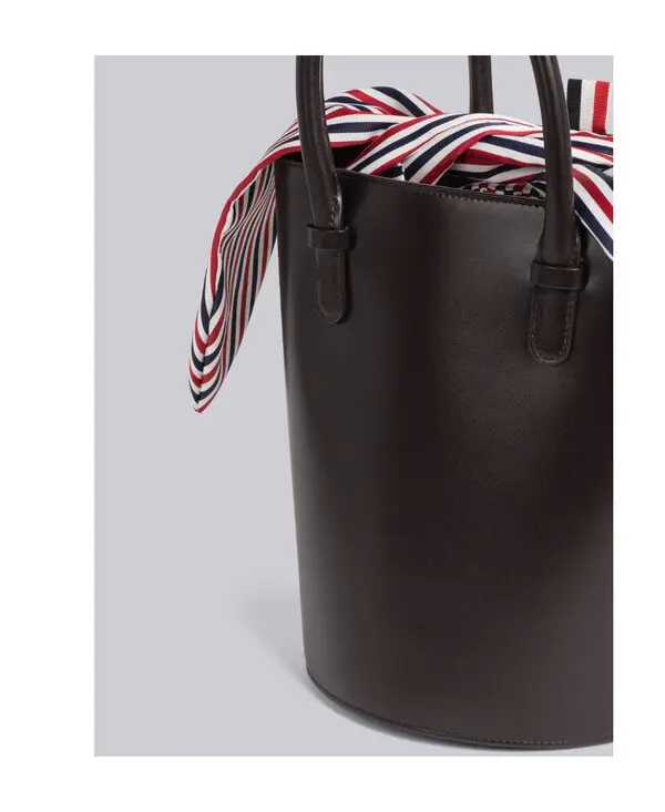 Thom Browne Rwb Stripe Bucket Bag
