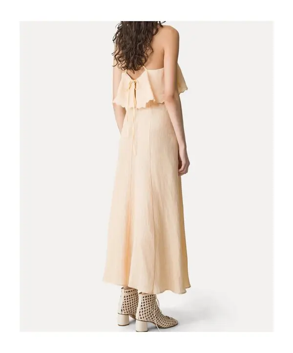 FORTE_FORTE Ruffled Spaghetti Strap Maxi Dress