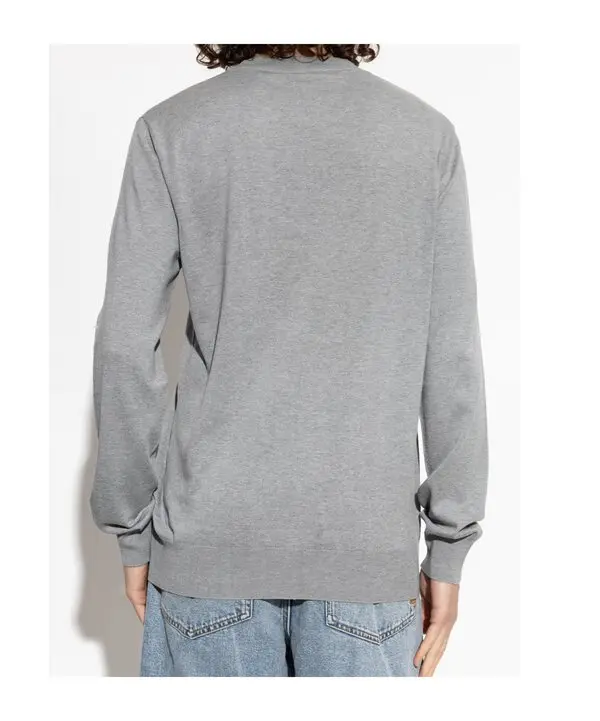 Balmain Logo Crew Neck Knitted Sweater