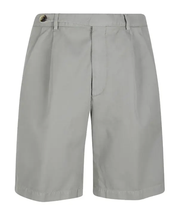 Brunello Cucinelli Pleated Detail Shorts - Gray