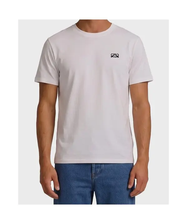 Loewe Logo Detailed Short Sleeved T-shirt - White