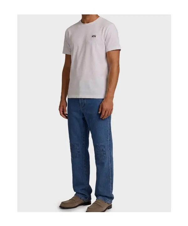 Loewe Logo Detailed Short Sleeved T-shirt - White