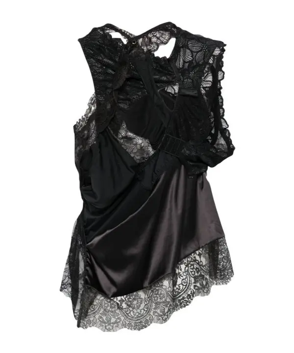 Junya Watanabe X Peach John Lace V-neck Blouse