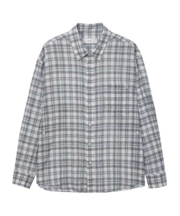 DUNST Check-pattern Long-sleeve Shirt