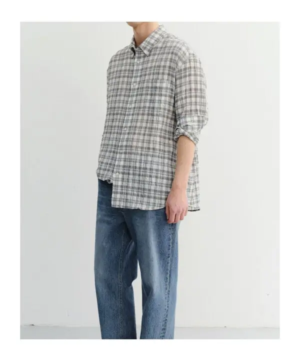 DUNST Check-pattern Long-sleeve Shirt