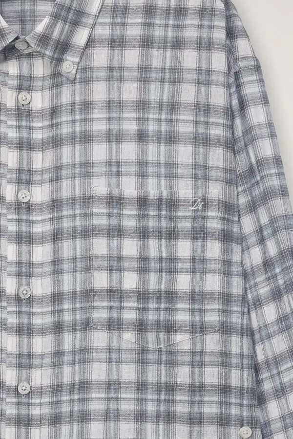 DUNST Check-pattern Long-sleeve Shirt