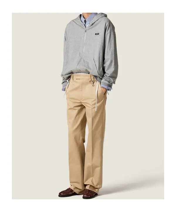 Miu Miu Logo Zip-up Hoodie