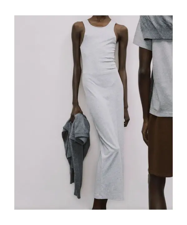ENTIRE STUDIOS Sleeveless Crewneck Maxi Dress