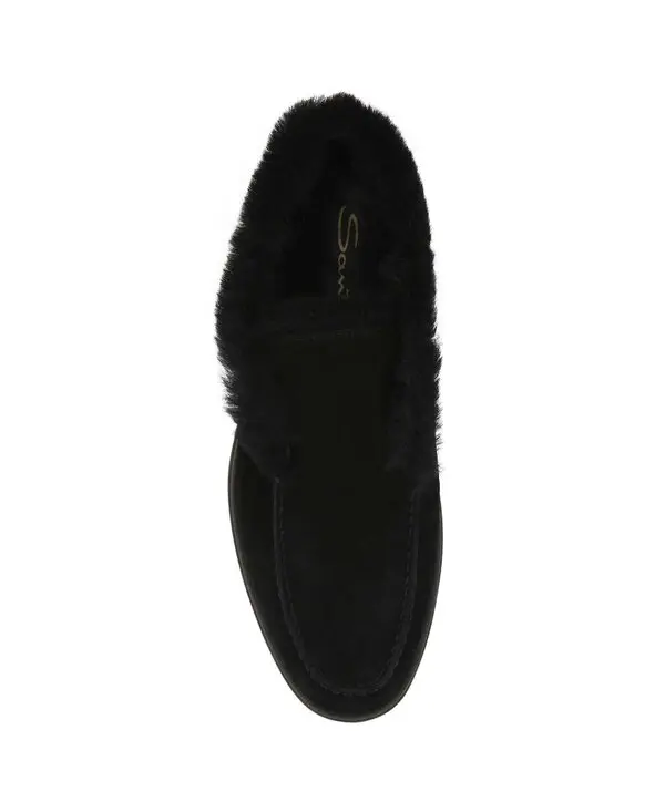 Santoni Fortune Shearling Flats