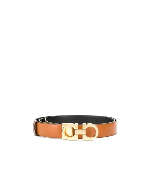 FERRAGAMO Gancini Belt - Black