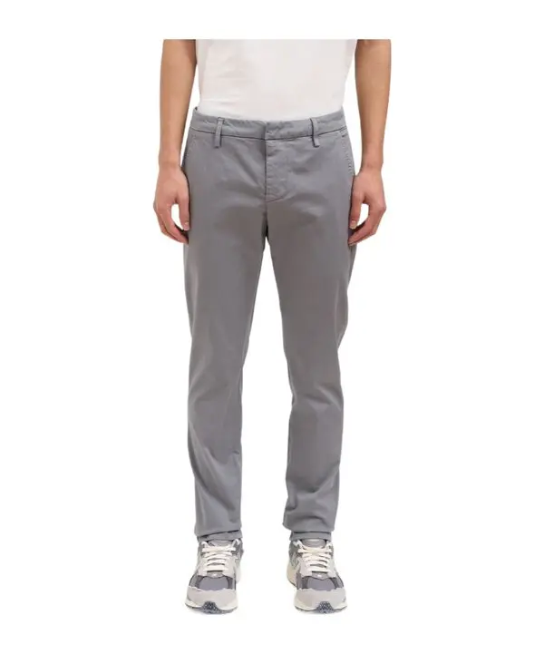 DONDUP Gaubert Logo Plaque Pants - Gray
