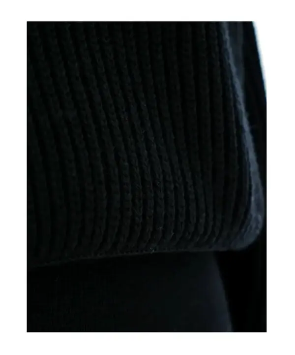 Alaïa Long Sleeve Knitwear With Ribbed Details