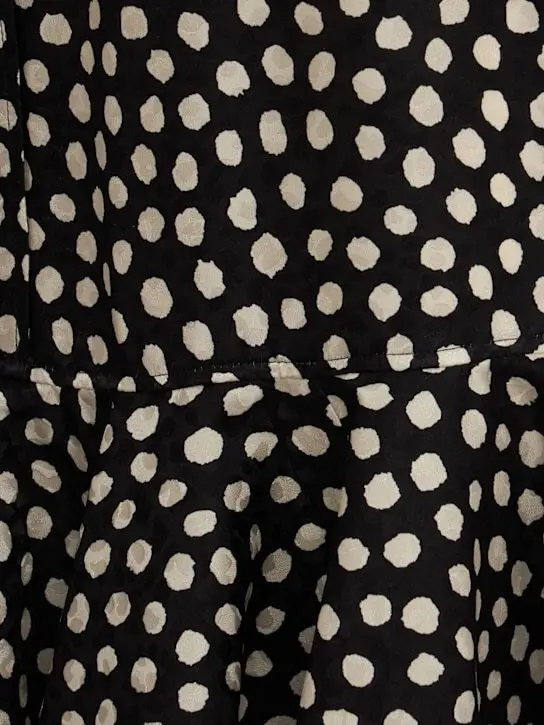 Chloé Dot Print Silk Jacquard Mini Dress