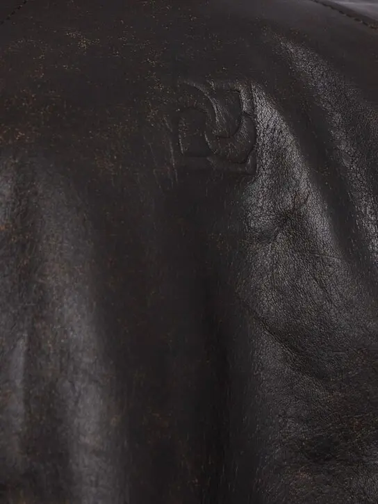 Magda Butrym Leather Belted Jacket - Black