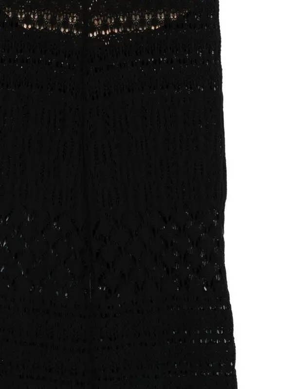 SEMICOUTURE Crocheted Wide-leg Pants