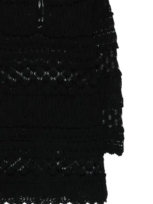 SEMICOUTURE Ruffled Knitted Dress
