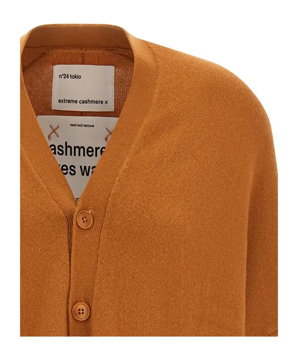 Extreme Cashmere N24 Tokio V-neck Cardigan With Side Slits