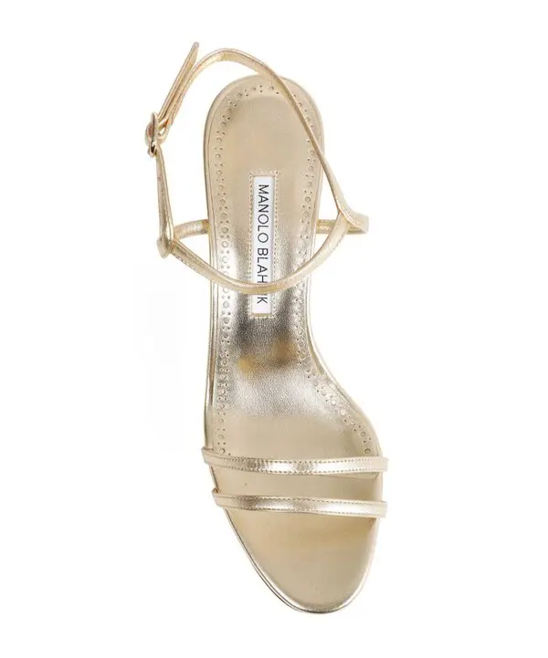 Manolo Blahnik Chiagalo Sandals - Gold