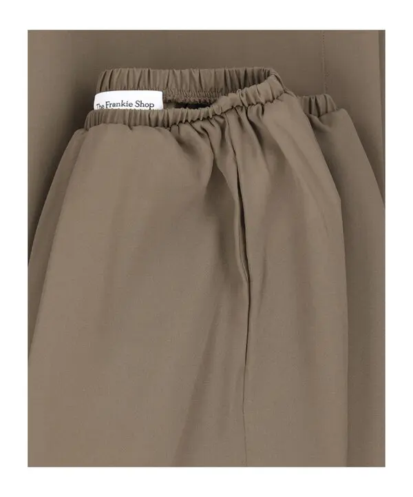 THE FRANKIE SHOP Elastic-waist Midi Skirt With Slit