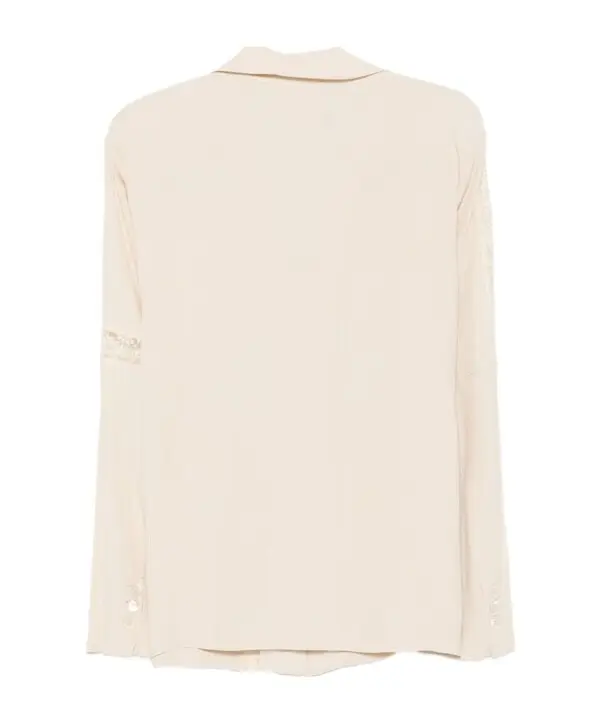SEMICOUTURE Aida Lace-trimmed Shirt