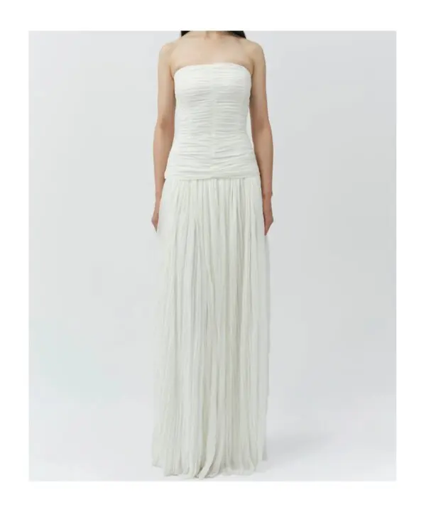 Simkhai Danielle Crinkle Jersey Bustier Gown