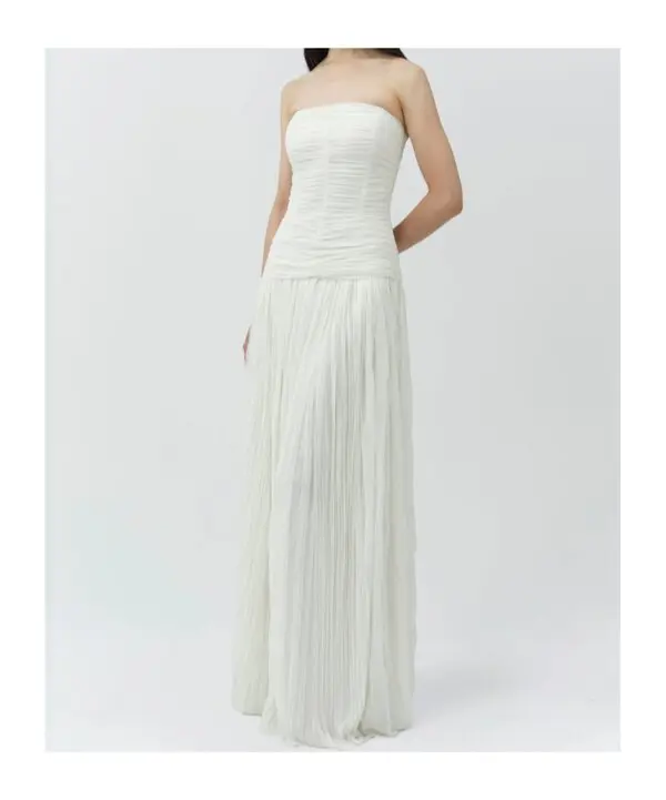 Simkhai Danielle Crinkle Jersey Bustier Gown