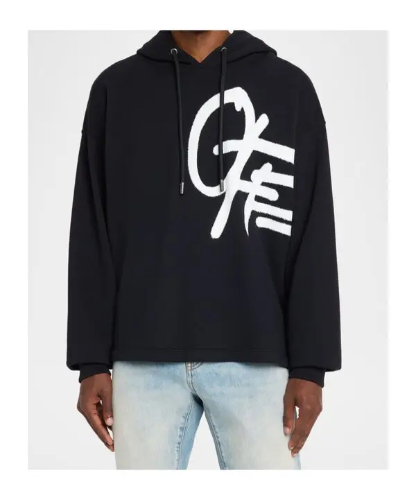 Off-White Graffiti Logo Cotton Hoodie