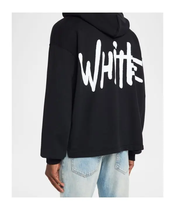Off-White Graffiti Logo Cotton Hoodie
