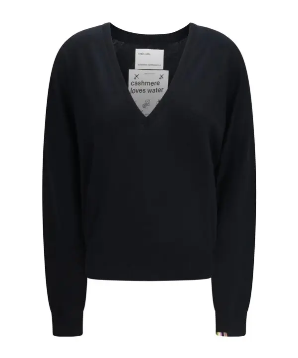 Extreme Cashmere Collin V-neck Knitted Sweater - Black