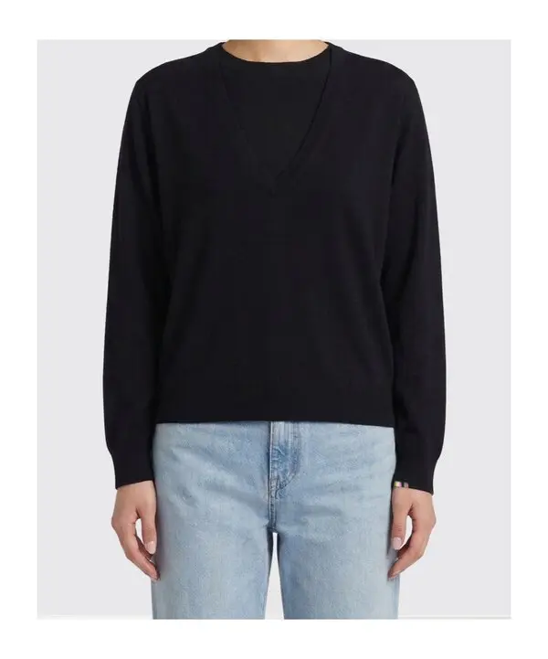 Extreme Cashmere Collin V-neck Knitted Sweater - Black