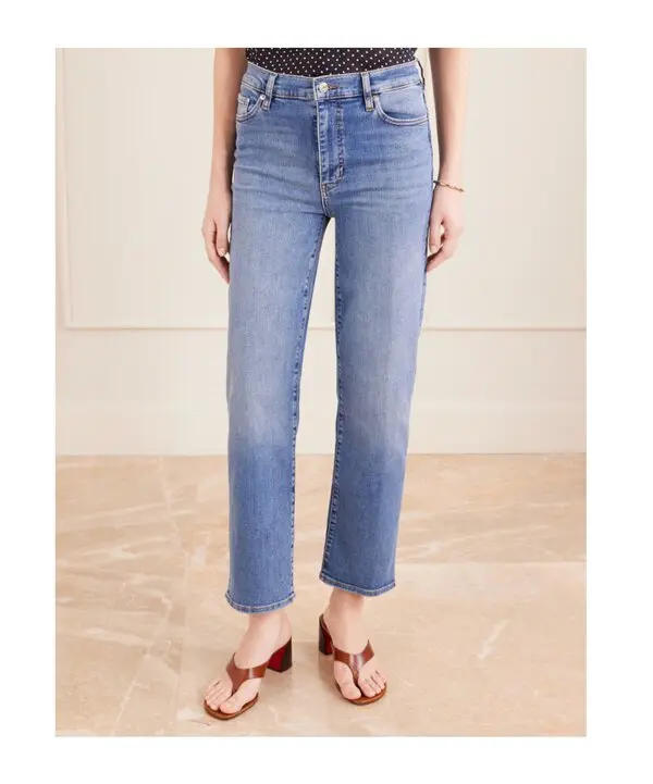 FRAME High-rise Straight Leg Jeans