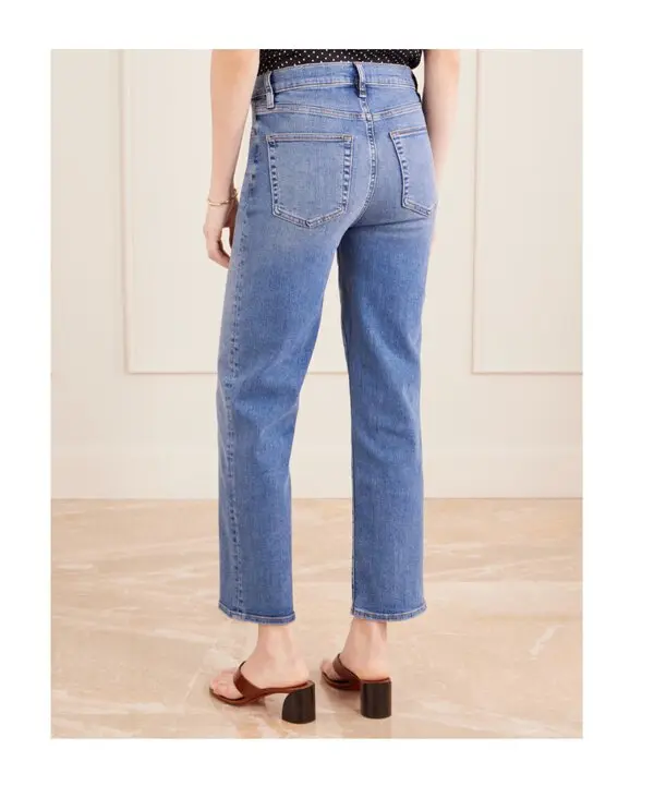FRAME High-rise Straight Leg Jeans