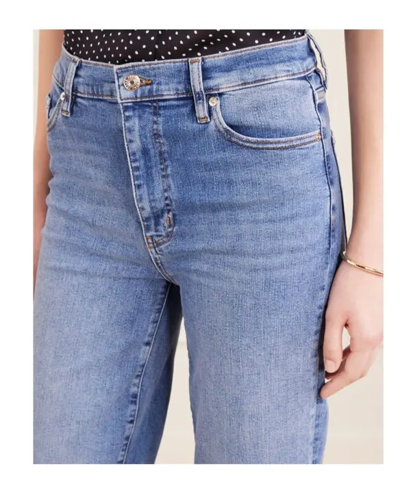 FRAME High-rise Straight Leg Jeans