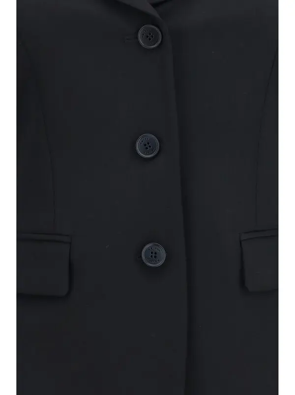 Alexander McQueen Off-shoulder Blazer - Black