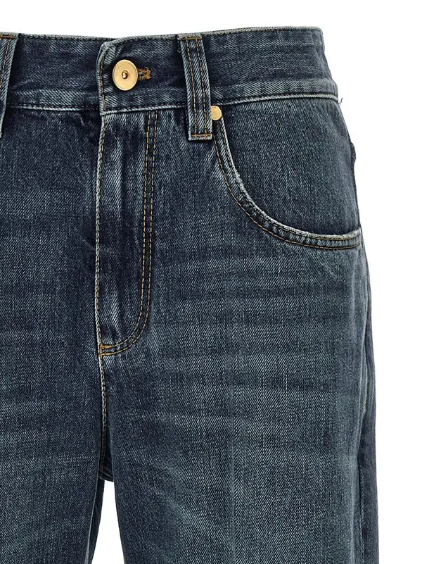 Brunello Cucinelli Monile Detailed Straight-leg Jeans