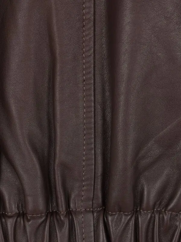 LEMAIRE Leather Bomber Jacket