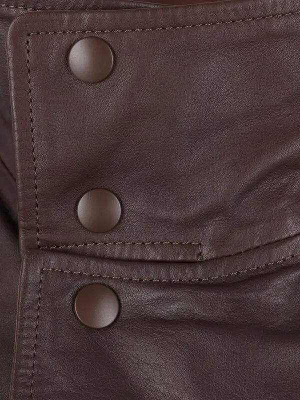 LEMAIRE Leather Bomber Jacket
