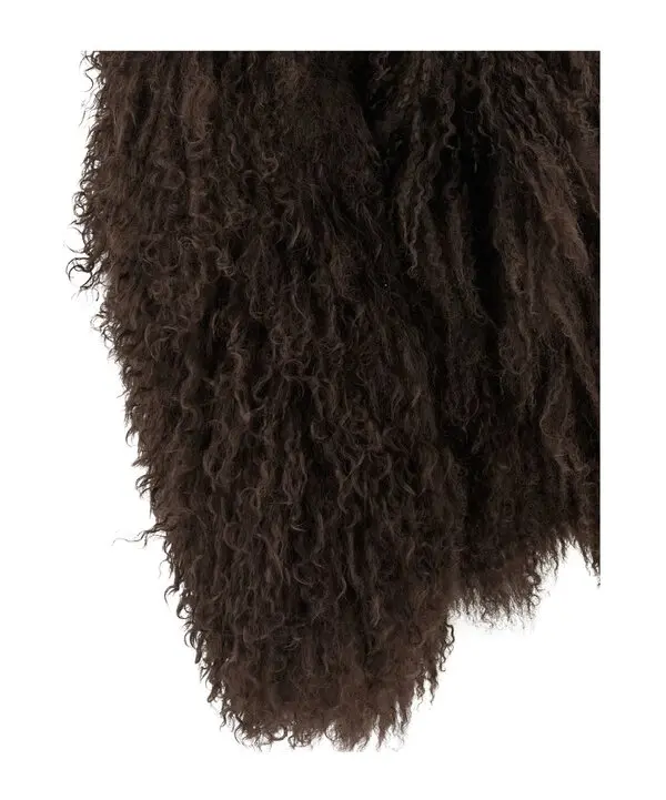 YVES SALOMON Long Sleeve Fur Coat