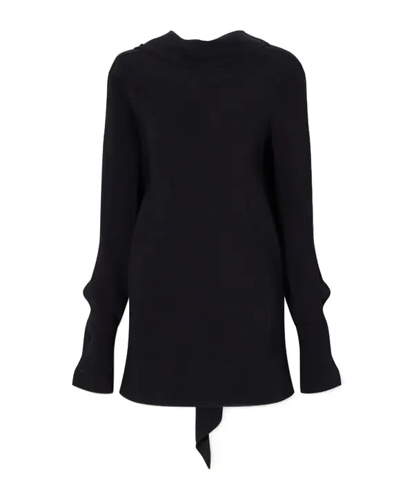 THE ROW Evo Draped Tie Top - Black