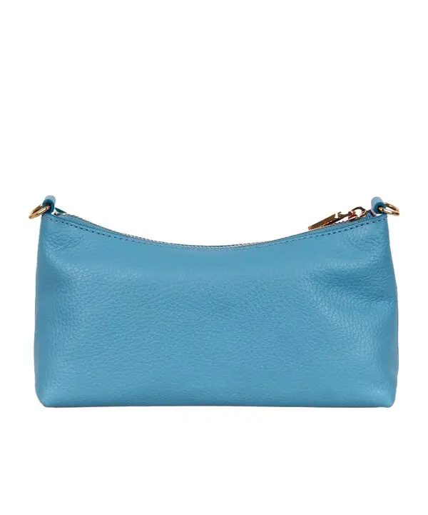 COCCINELLE Aura Debossed Logo Shoulder Bag - Blue