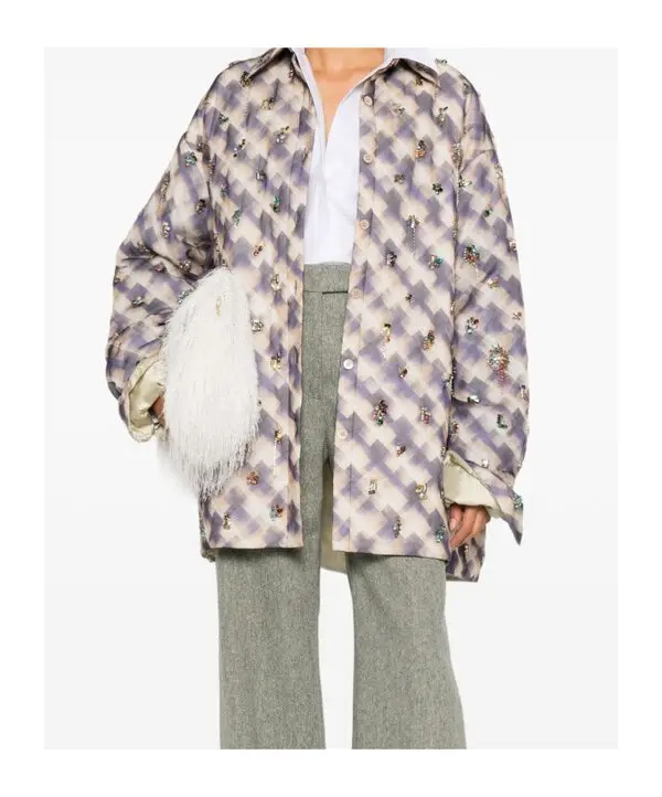 Dries Van Noten Embellished Long Sleeve Shirt