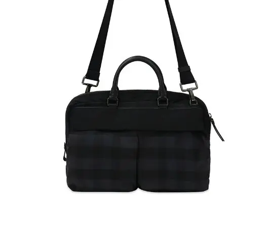 Burberry Checked Top Handle Bag
