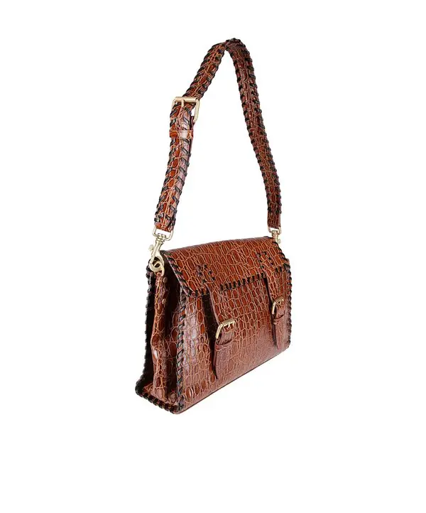Dries Van Noten Embossed Shoulder Bag
