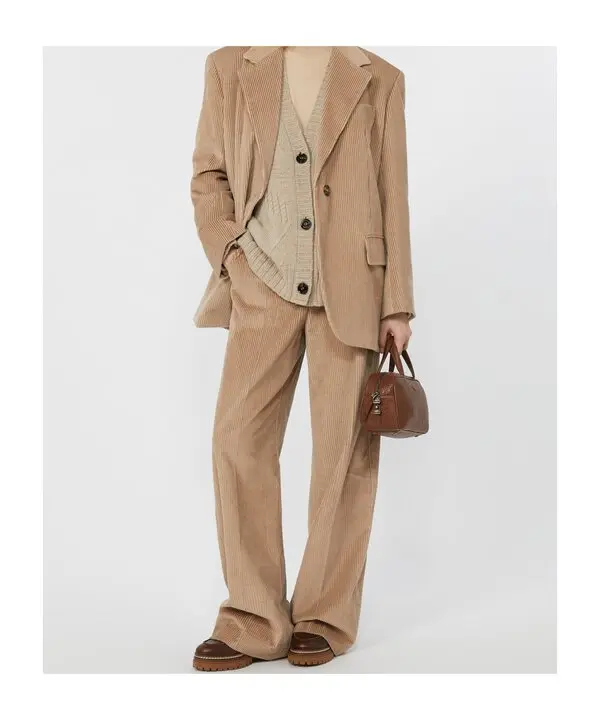 Max Mara Tania Wide-leg Corduroy Trousers