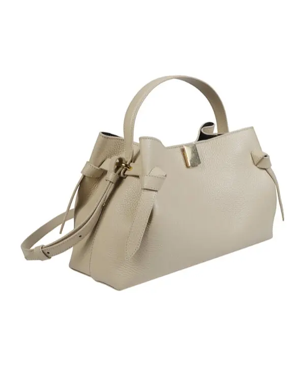 Yuzefi Gyoza Top Handle Bag - Nude