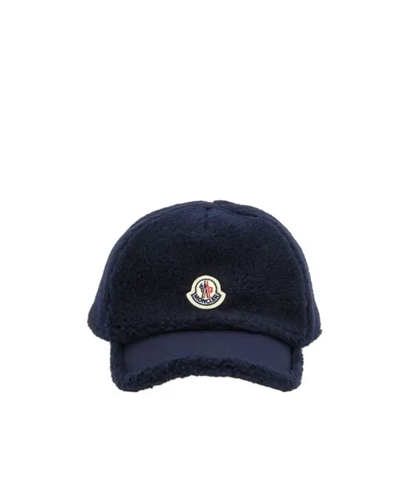 Moncler Logo Patch Fleece Cap