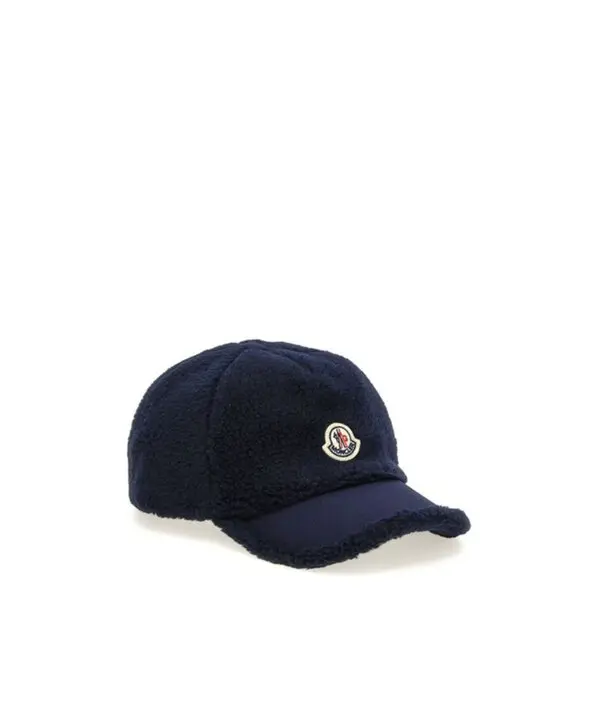 Moncler Logo Patch Fleece Cap