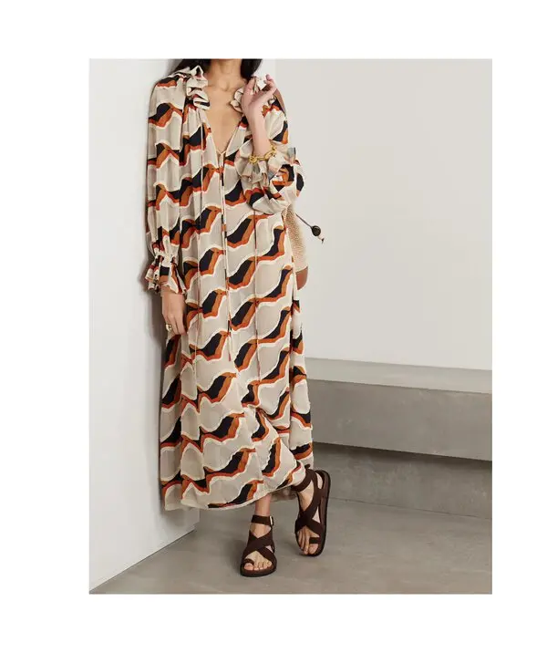 Ulla Johnson A Long, Sheer, Openwork Dress
