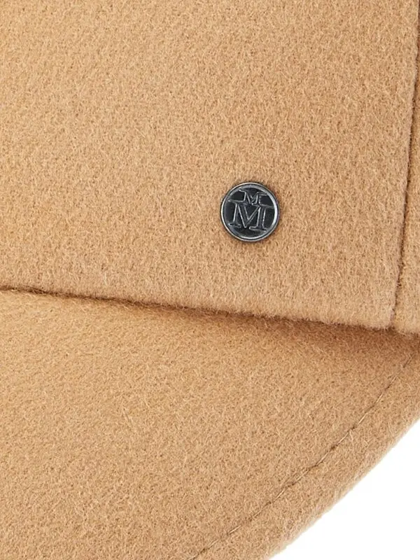 MAISON MICHEL Tiger Logo-plaque Felt Baseball Cap